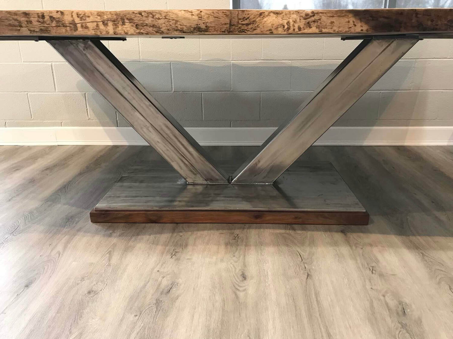 V Column Dining Table Base - Pathway Tables
