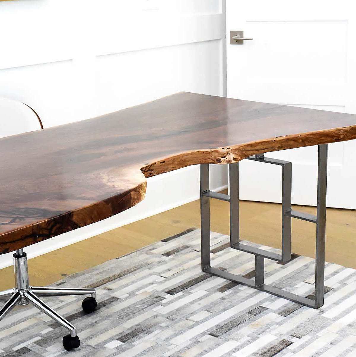 HeritageWalnut Waterfall Desk - 6' - Pathway Tables
