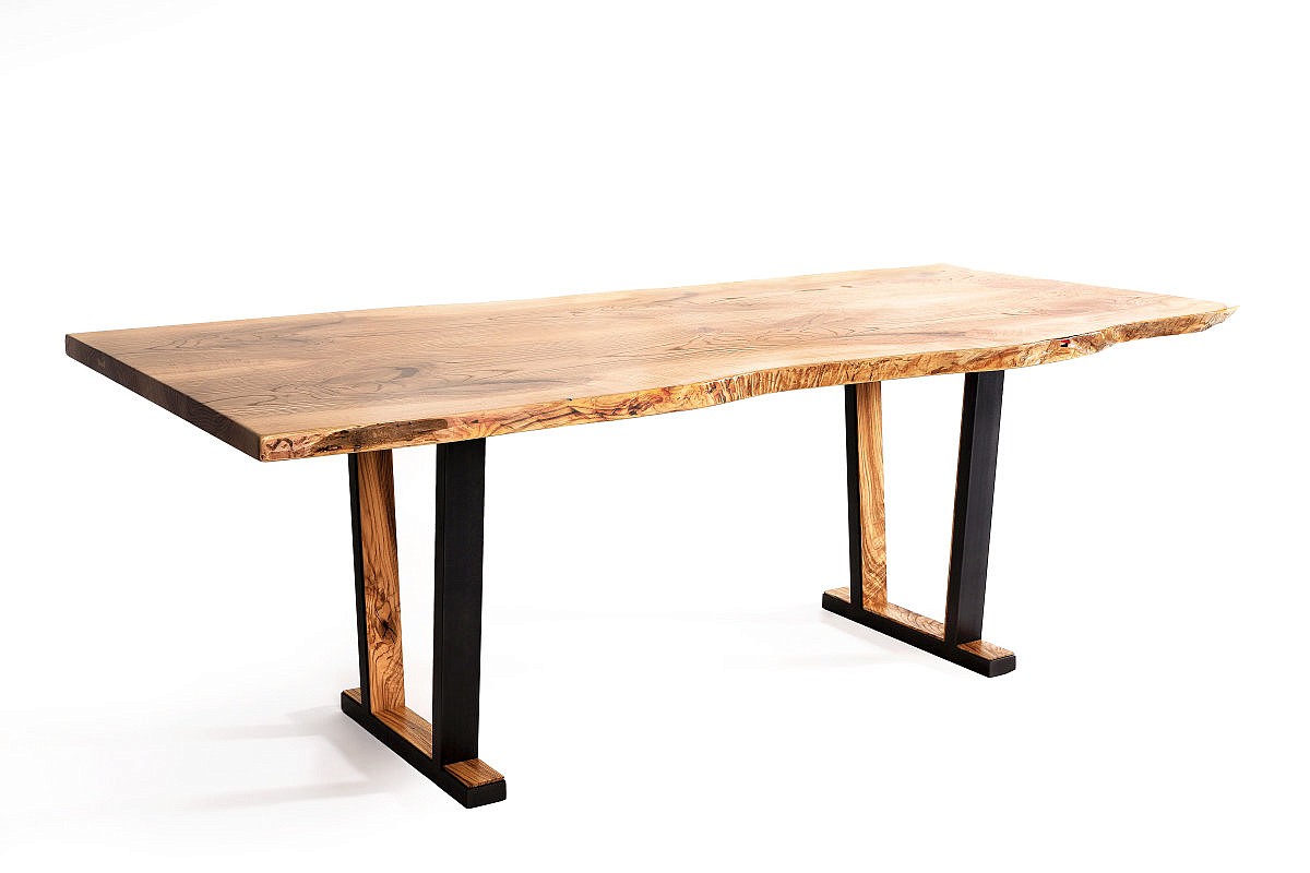 Inniswood Live EdgeAsh Dining Table - 7' - Pathway Tables
