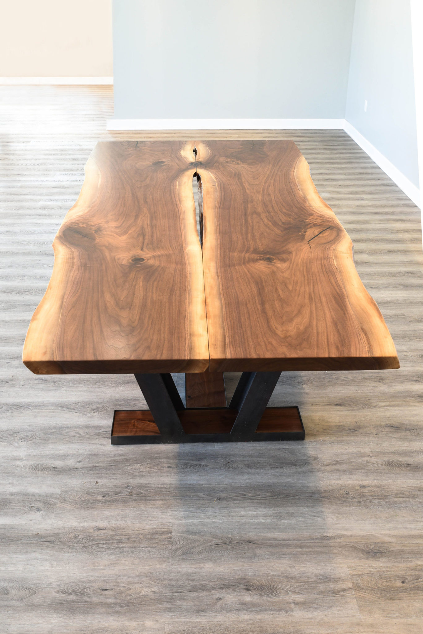 Pinnacle Live EdgeWalnut Dining Table - 12'