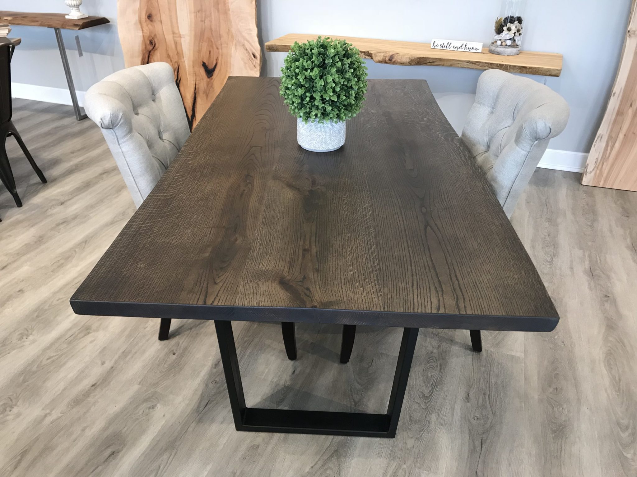 Pinnacle Live EdgeWalnut Dining Table - 12' - Pathway Tables