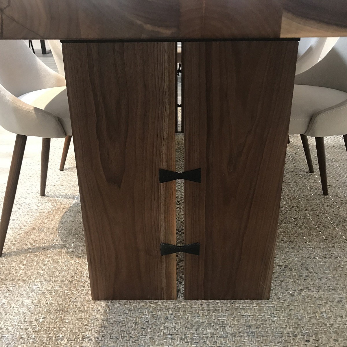 Wood Panel Dining Table Base - Pathway Tables