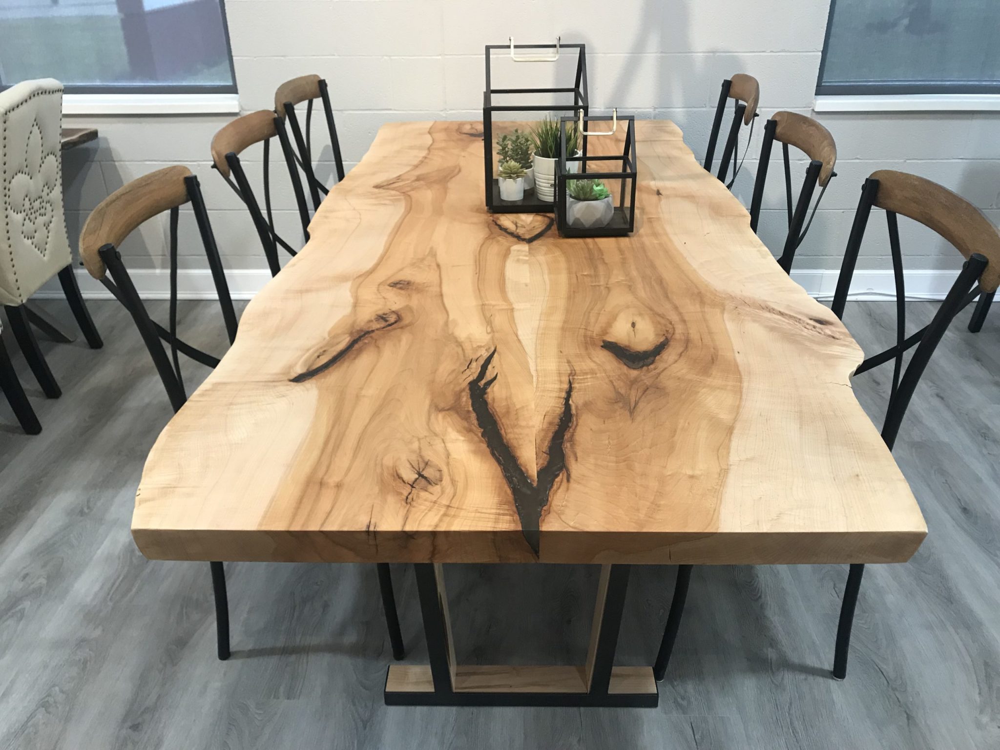 Wayne Live EdgeMaple Dining Table - 8' - Pathway Tables