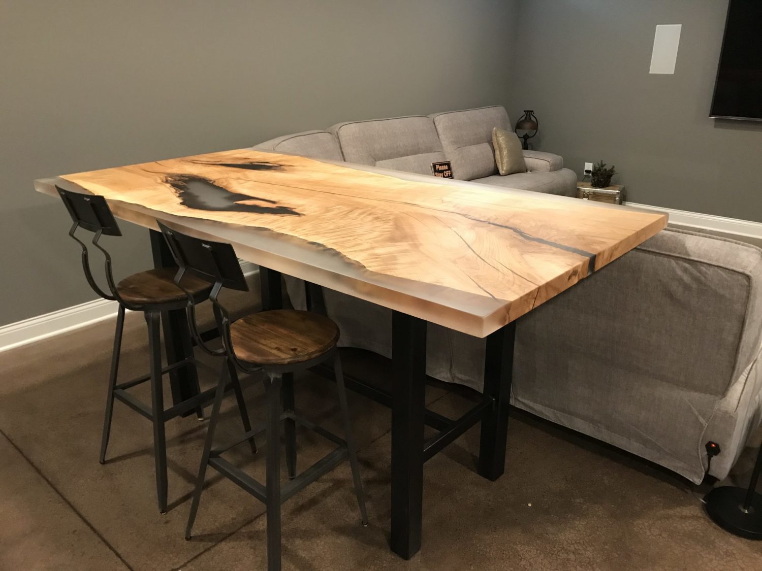 Mammoth Live EdgeWalnut Dining Table - 11' - Pathway Tables