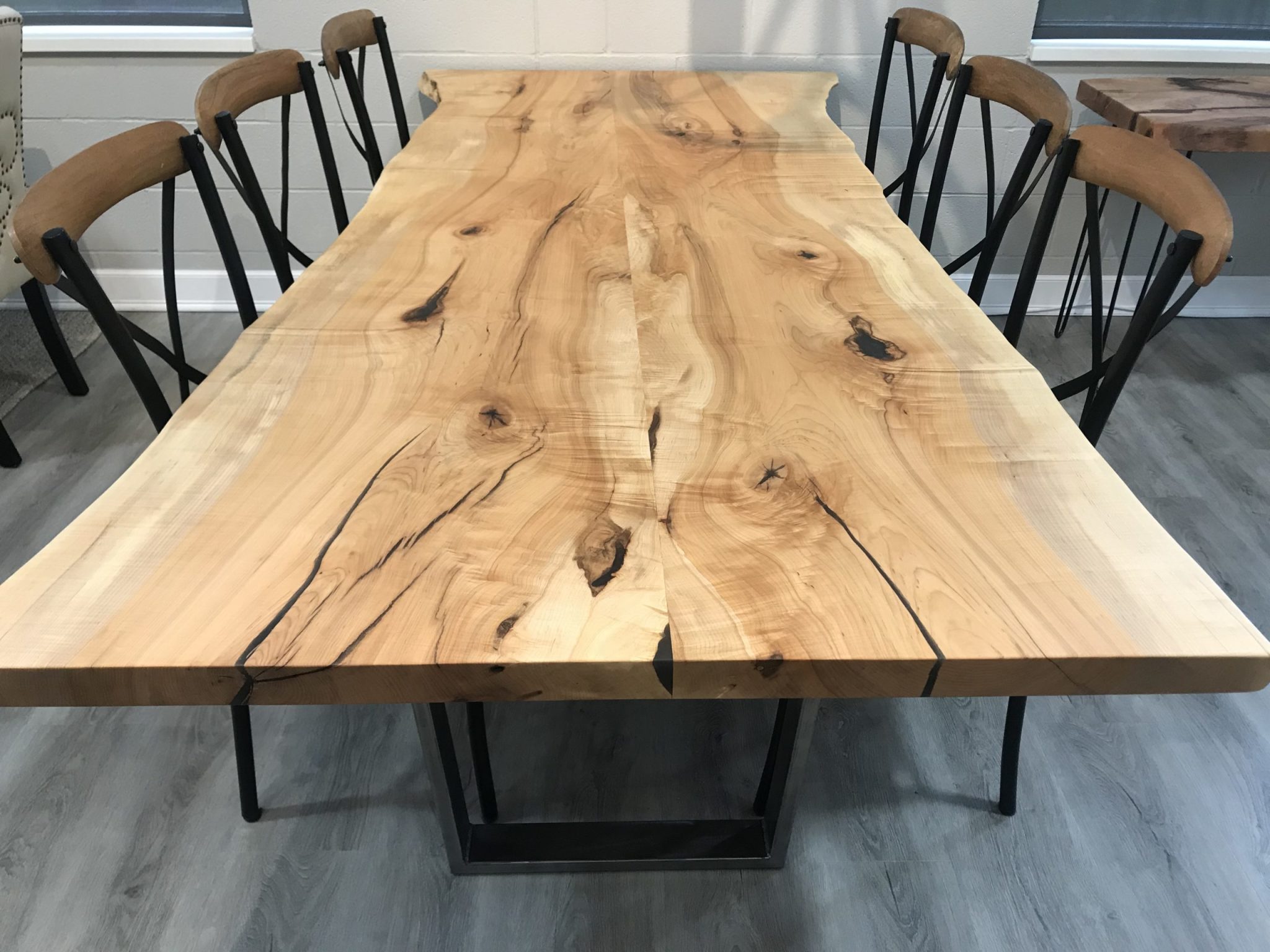 Pinnacle Live EdgeWalnut Dining Table - 12' - Pathway Tables