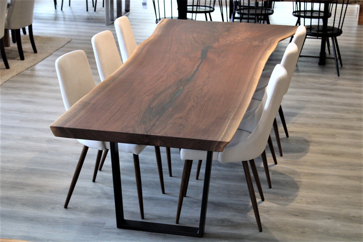 Live Edge Walnut Single Slab Dining TableZion Series - 10' - Pathway Tables