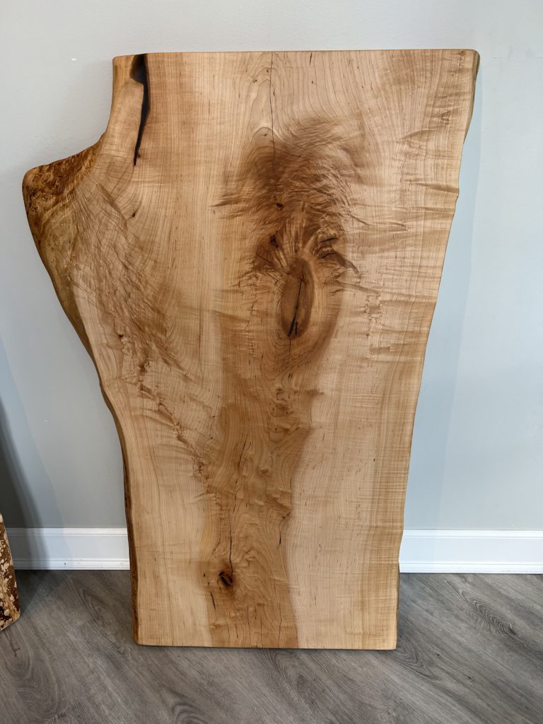 Maple Live Edge Coffee Table Slab - 4' - Pathway Tables