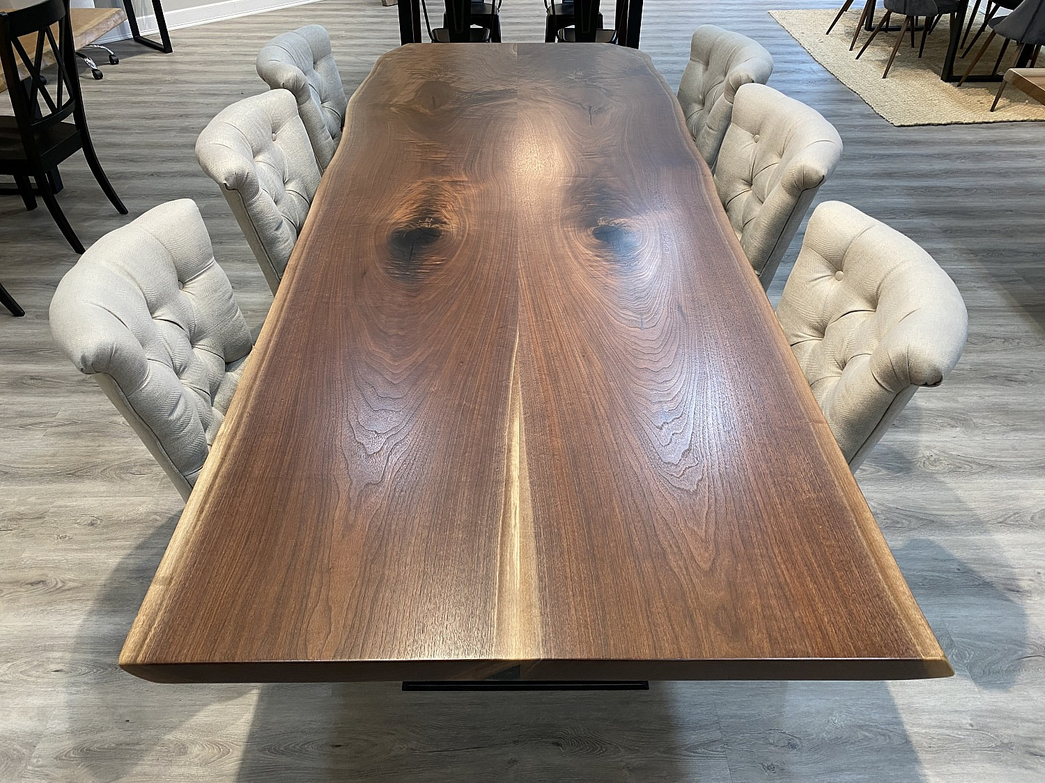 Pinnacle Live Edge Walnut Dining Table - 10' - Pathway Tables