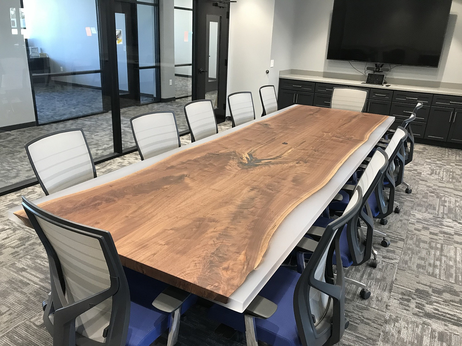 Cast Edge Walnut Conference TableOlympic Series 15' - Pathway Tables