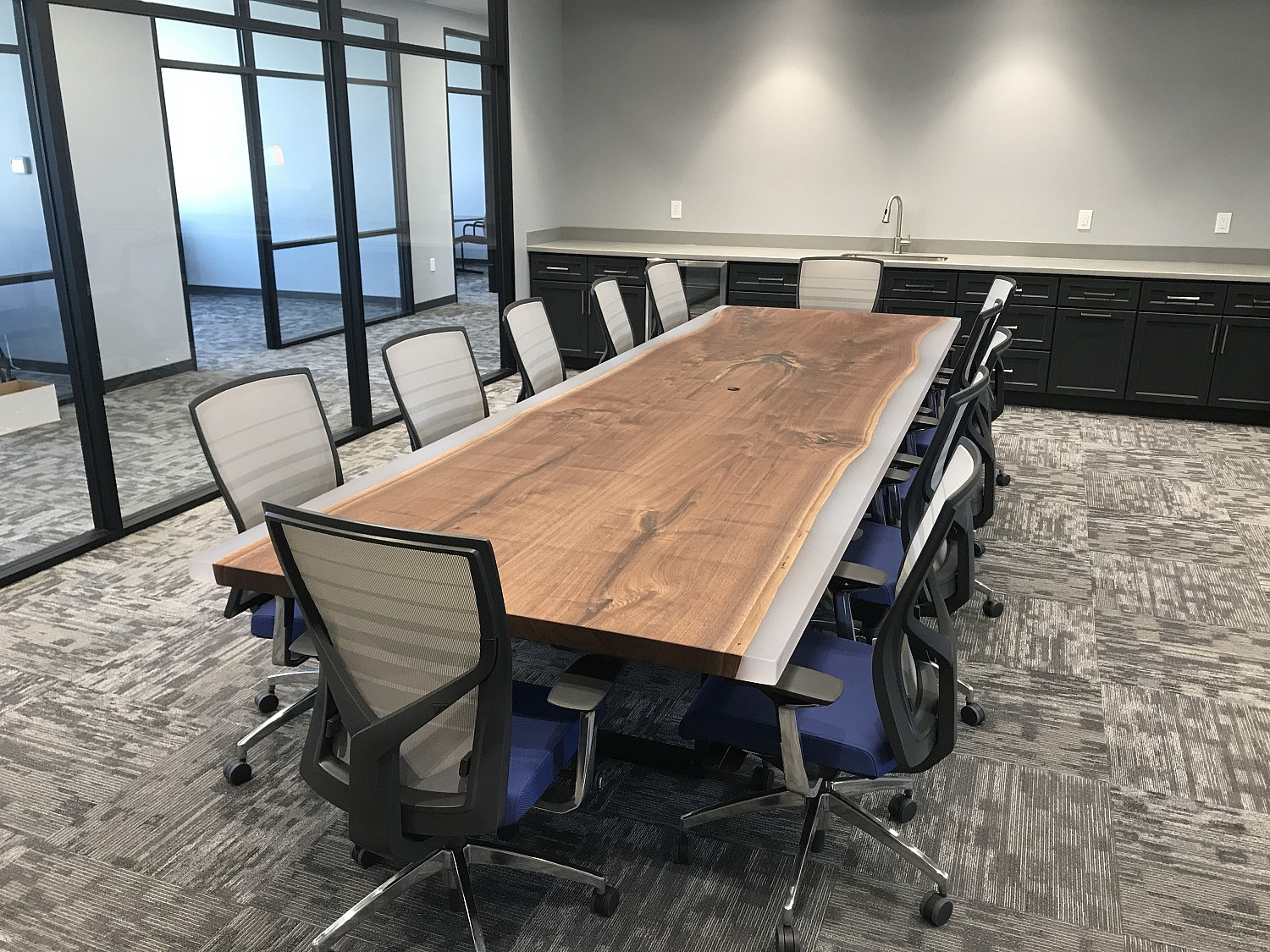 Cast Edge Walnut Conference TableOlympic Series 15' - Pathway Tables