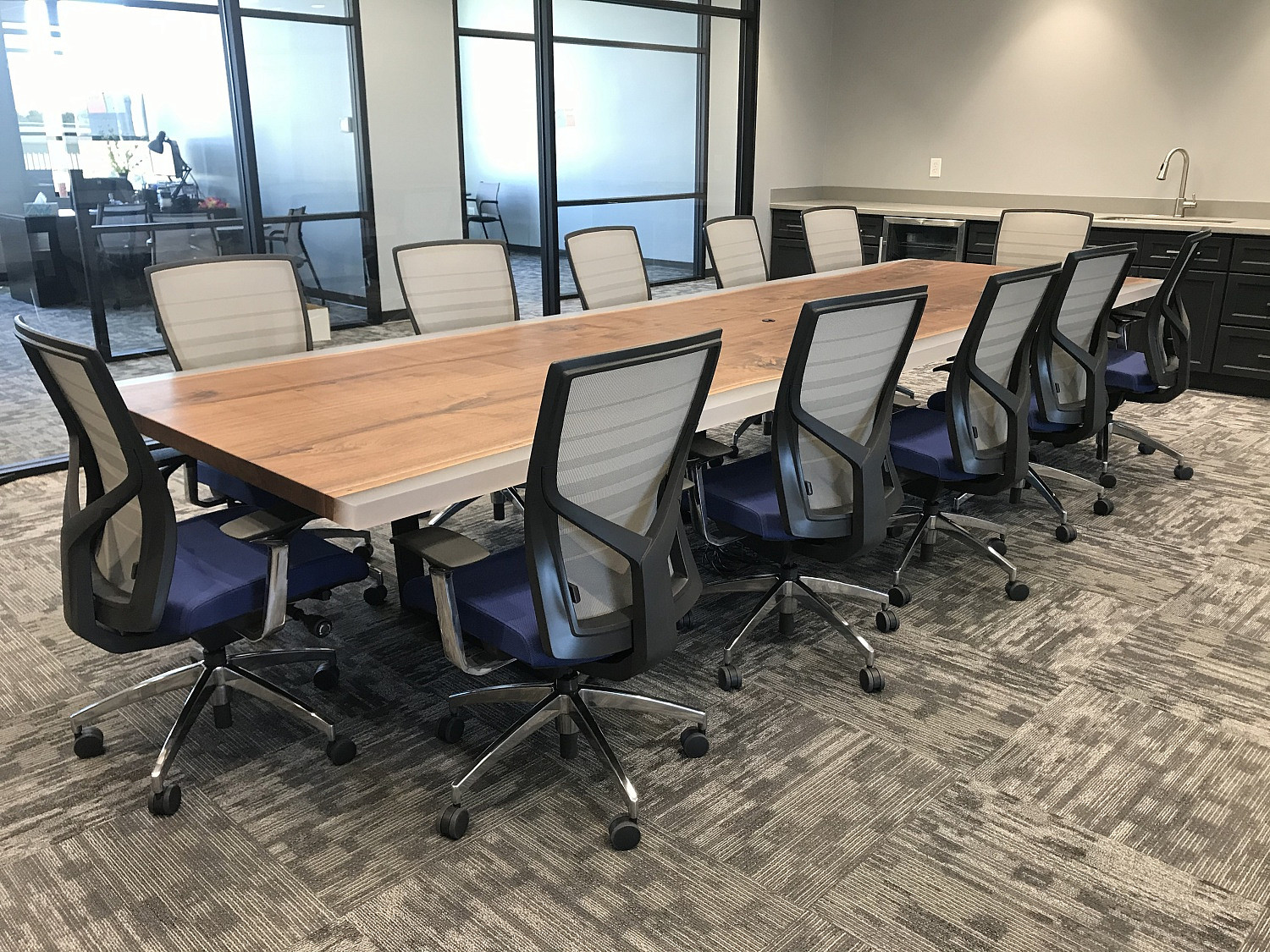 Cast Edge Walnut Conference TableOlympic Series 15' - Pathway Tables