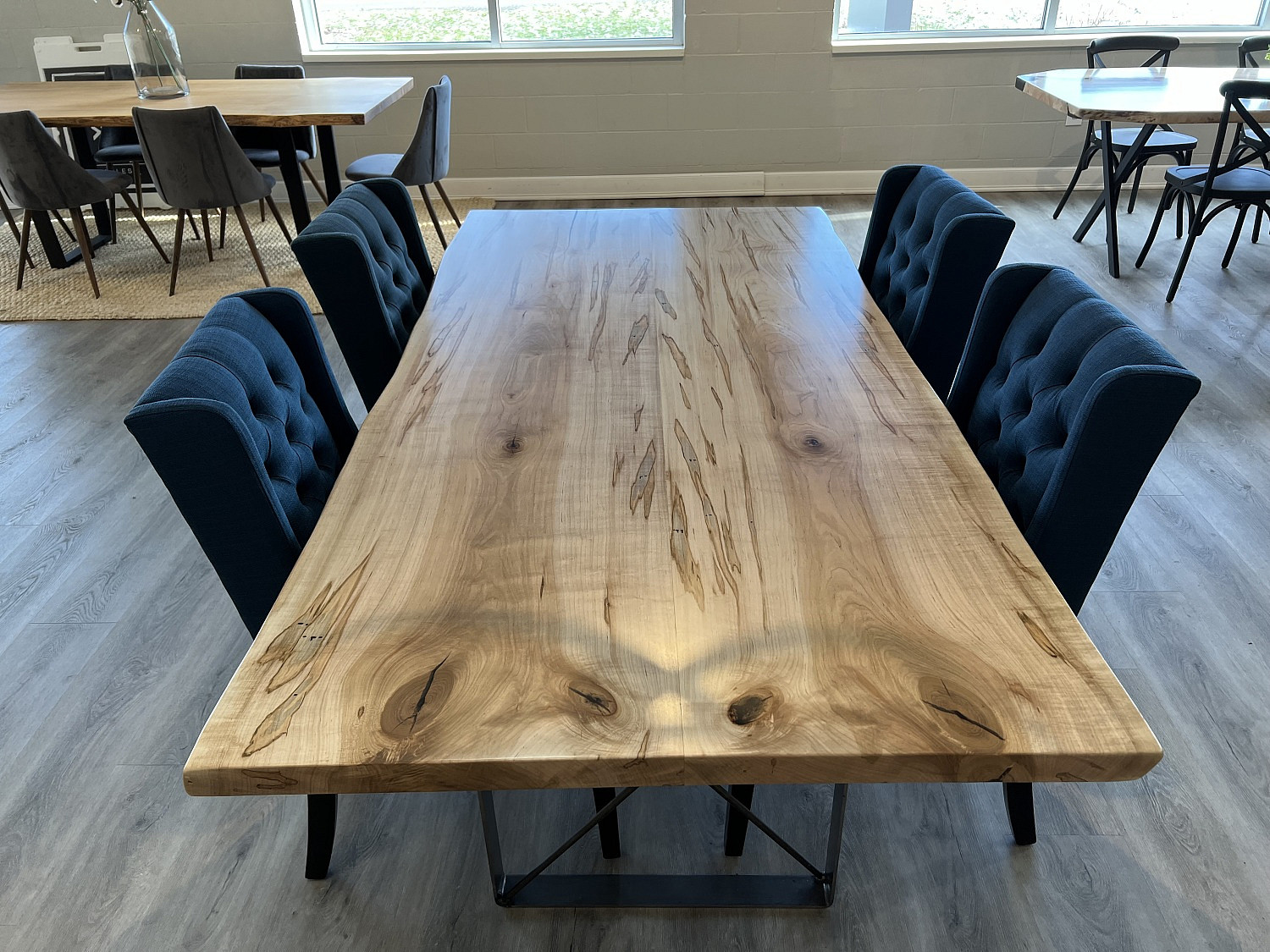 Cascades Live EdgeMaple Dining Table - 7' - Pathway Tables