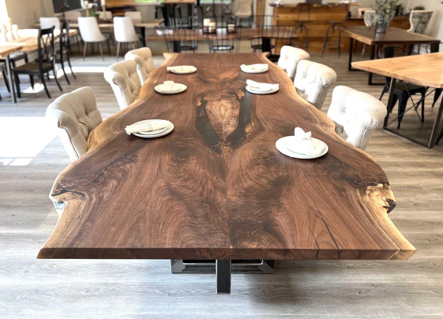 Live Edge Walnut Dining TableMammoth Series - 12' - Pathway Tables