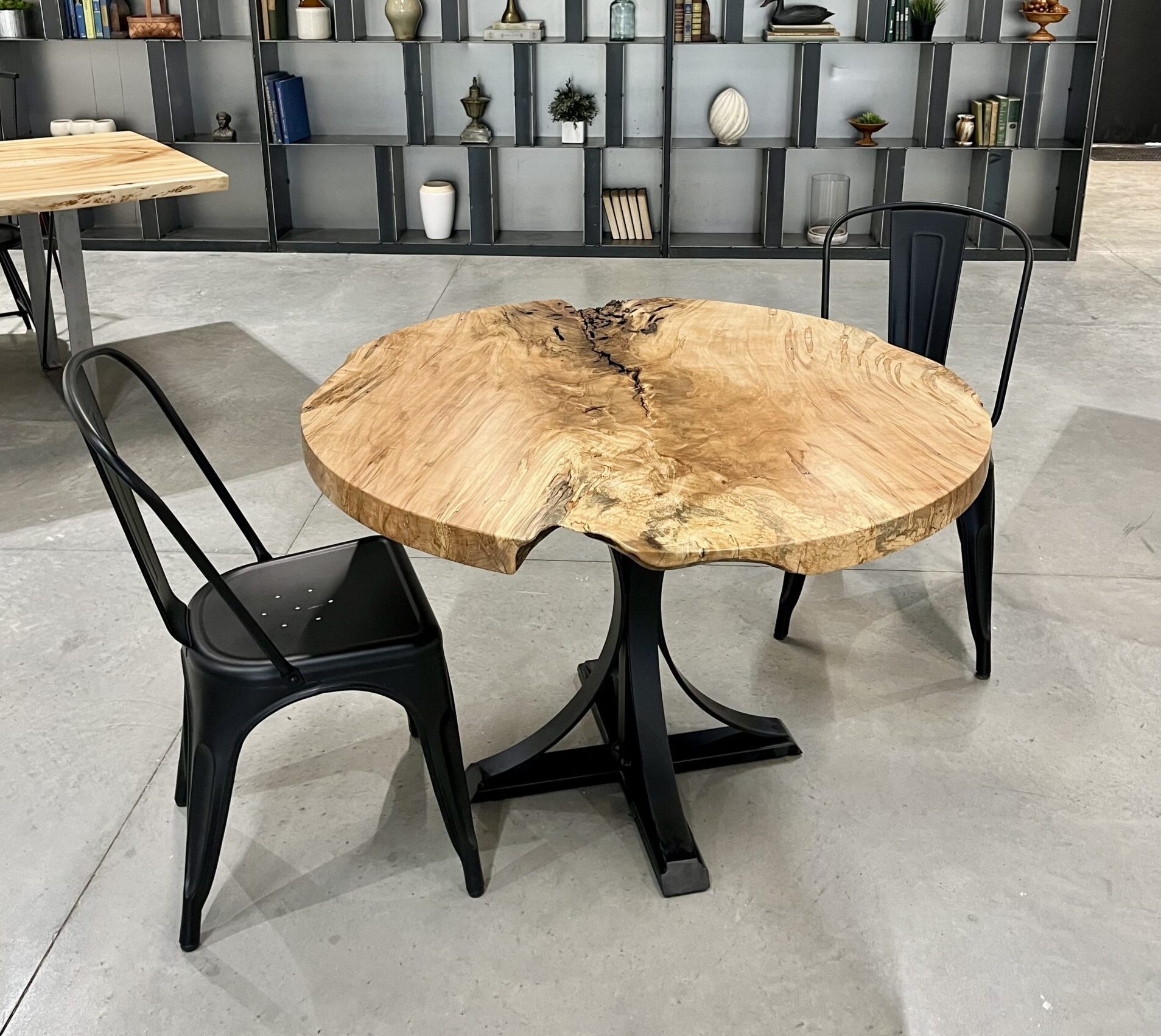 Round Maple Breakfast Nook PedestalScandinavian Series - 42" - Pathway ...