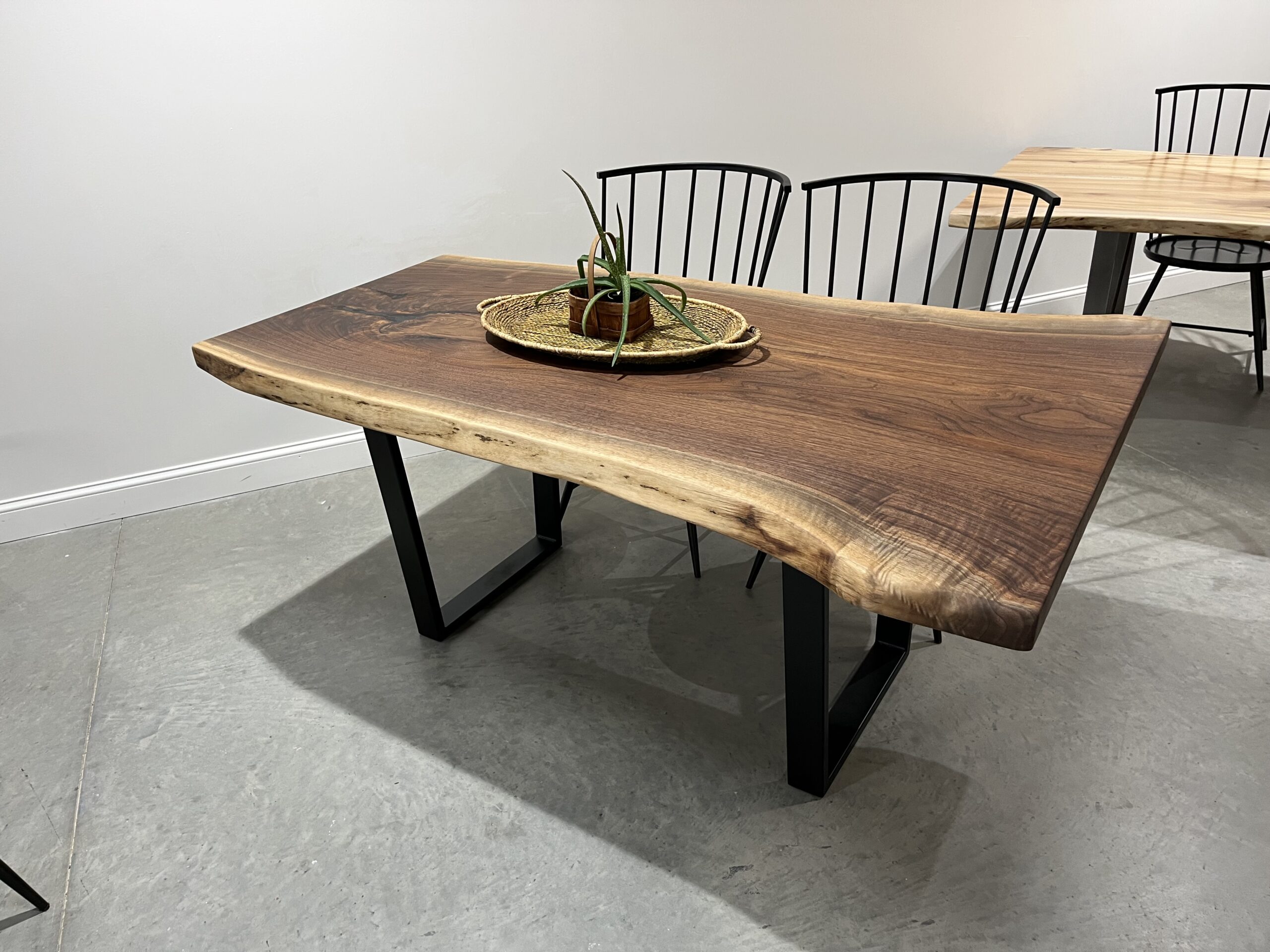 Walnut Single Slab Dining TableMill Creek Series - 6' - Pathway Tables